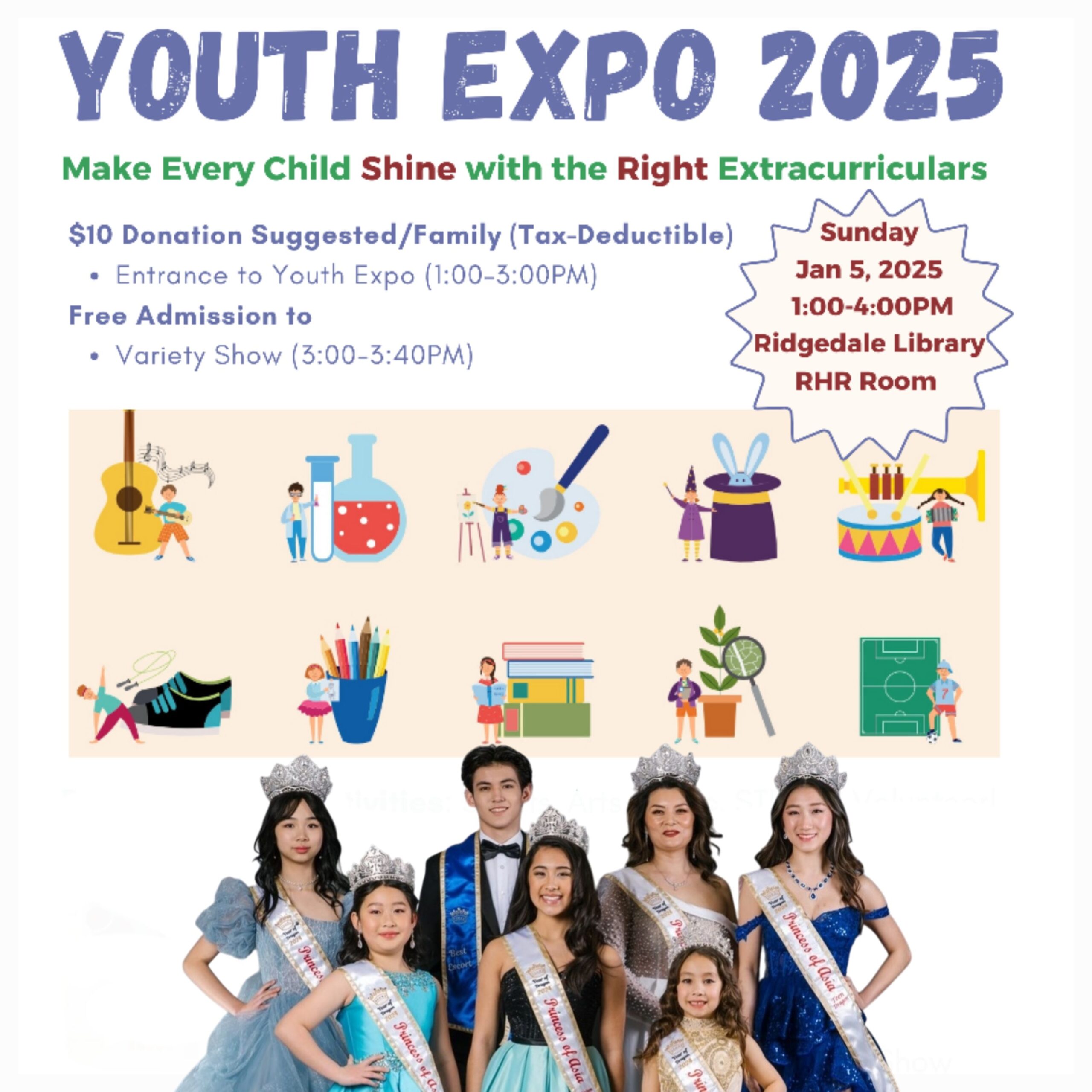 Meet 2024 Princess Of Asia Queens at JADE Youth Expo on January 5, 2025